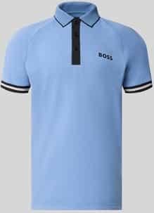 HUGO BOSS Regular Fit Poloshirts mit Kontrastdetails
