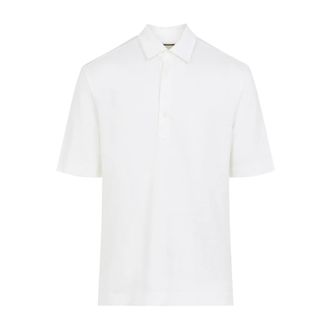 Ermenegildo Zegna Oasi Leinen-Polo - - Tops - Herren - Wei&szlig; - XL