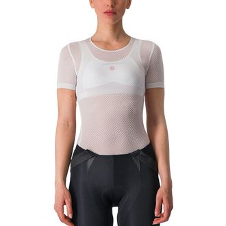 Castelli Pro Mesh W Short Sleeve Funktionsshirt f&uuml;r Damen, Wei&szlig;, Large