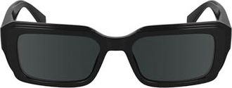 Calvin Klein Jeans Unisex Adult Sunglasses CKJ24620S - Black with Solid Grey Lens