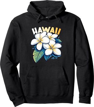 Hawaiian Dreams Hawaii Plumeria Frangipani Blume Maui Kauai Aloha Surfer Pullover Hoodie