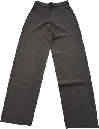 Max Mara Pantalon droit - Femme - Pantalons - Noir - Taille: 40 FR