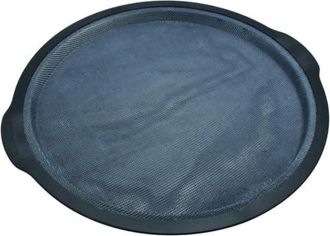 Zenker 685546 Plaque &agrave; pizza en silicone fibre de verre, plat &agrave; pizza, plaque &agrave; pizza ronde, Silicone, Fibre de verre, Nylon, Gris, 36 x 38,3 cm