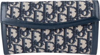 Dior Crossbody Bags - Christian Dior Trotter Monogram Clutch - Gr. unisize - in Blau - f&uuml;r Damen