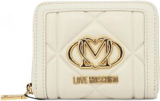 Love Moschino Femme, Accessoires, Blanc, Taille: ONE Size Zip Wallet