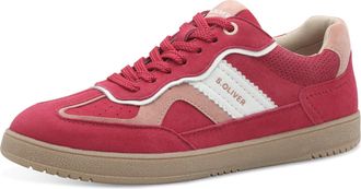 s.Oliver Damen Sneaker flach Low Top Freizeit, Rosa (Rose Comb.), 38 EU