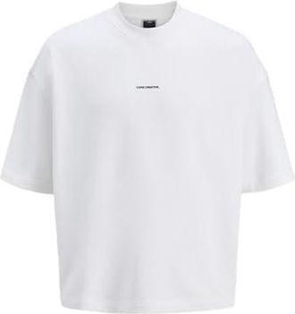 Jack & Jones Sweat imprim&eacute; Jcoinfinity SS pour Homme, Blanc &eacute;clatant., M