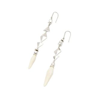 Isabel Marant Boucles doreille asym&eacute;triques Ida en os de buffle
