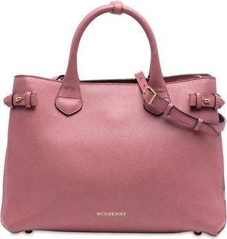 Burberry Hobo Bags - Medium Leather and House Check Banner Satchel - Gr. unisize - in Gold - f&uuml;r Damen