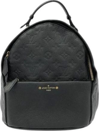 Louis Vuitton Sac &agrave; dos vintage en cuir pr&eacute;-poss&eacute;d&eacute; - Femme - Pre-owned - Noir - Taille: ONE Size