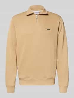 Lacoste Regular Fit Troyer aus reiner Baumwolle