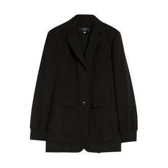Max Mara Odeon Jacke - - Jackets - Damen - Schwarzk - L