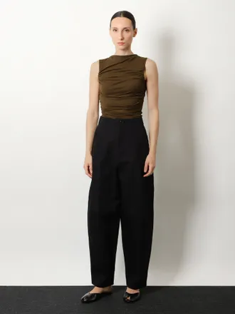 SOEUR Womens Trousers Daley Organic Cotton-Linen Black Cotton/linen