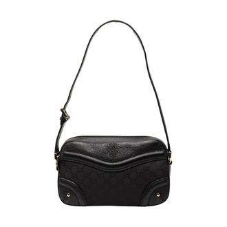 Gucci Sac bandouli&egrave;re en cuir pr&eacute;-poss&eacute;d&eacute; - Femme - Pre-owned - Noir - Taille: ONE Size