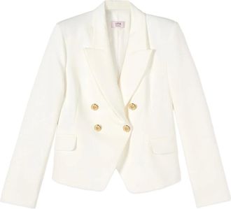 Oltre Femme, Vestes, Blanc, Taille: 48 FR Blazer crois&eacute;