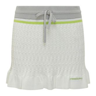 Casablanca Midi Strickrock - - Skirts - Damen - Wei&szlig; - M