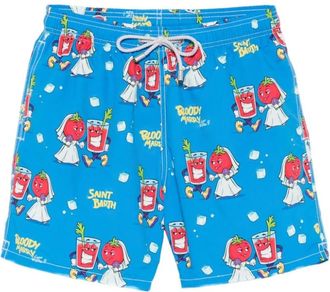 MC2 Saint Barth Homme, Maillots de bain, Bleu, Taille: M Gustavia Swim Shorts