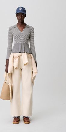 Claudie Pierlot Gestreiftes Langarm-Top