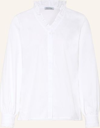 More & More More & More Blusenshirt Mit R&uuml;schen weiss