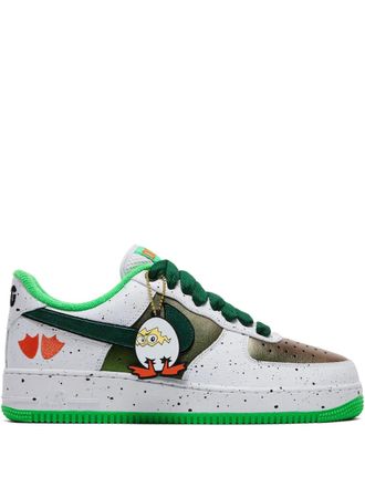 Nike x GOAT Division St. Air Force 1 Low Ducks of a Feather Egg or Duck Sneakers - Wei&szlig;