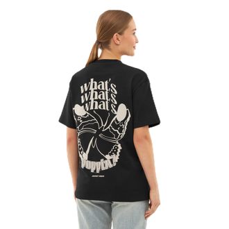 Johnny Urban Oversized Tshirt Herren & Damen Schwarz - Sammy Butterfly - Heavy Basic Kurzarm T-Shirt Oversize - Schmetterling Print - Unisex - 100% Baumwolle