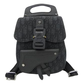 Dior Pre-owned Gallop Oblique Jacquard Rucksack - - Pre-owned - Herren - Schwarzk - ONE SIZE