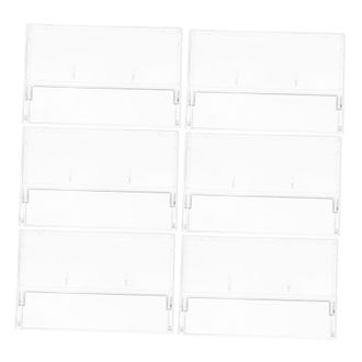 Cabilock 6 Stück Transparente Kassetten aufbewahrungsboxen aus Robustem Kunststoff Klarer Schutz für Standard audiokassetten Langlebige Kassettentaschen zur Or