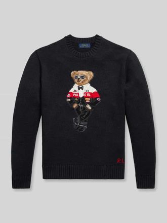 Polo Ralph Lauren Pullover mit B&auml;ren-Intarsie