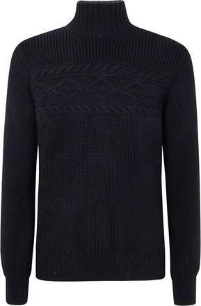 Ermenegildo Zegna Pullover mit Zopfmuster - Schwarz