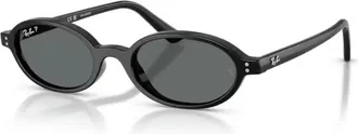 Ray-Ban RB4472667781 Oval Frame Sunglasses - Black