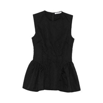 Cecilie Bahnsen Daimi Top - - Tops - Damen - Schwarzk - XS