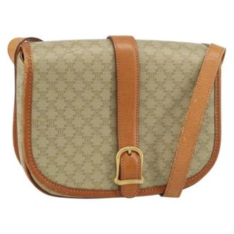 Celine Sac bandouli&egrave;re vintage Pre-owned - Femme - Pre-owned - Beige - Taille: ONE Size