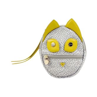 Borbonese Femme, Accessoires, Gris, Taille: ONE Size Charms Animal P.Monete P.Carte Gatto