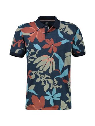 Lerros Poloshirt Poloshirt, sommerlich-floral gemustert