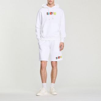 Sandro Kapuzenhoodie mit Wild Animals-Print