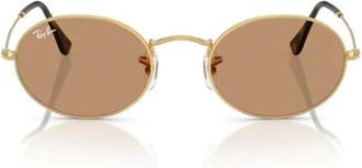 Ray-Ban unisex, Accessoires, Jaune, Taille: 51 MM Oval Lunettes de soleil