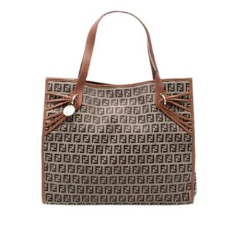 Fendi Pre-owned Canvas Tote Bag - - Pre-owned - Damen - Braun - ONE SIZE
