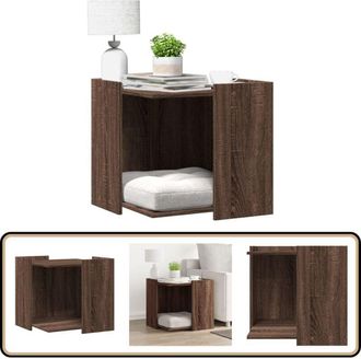 vidaXL vidaXL Katzenklo Eichen-Optik 53x53x51 cm Holzwerkstoff