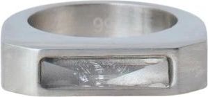 Rick Owens Femme, Accessoires, Gris, Taille: 58 MM Pyramid Palladium Brass Ring