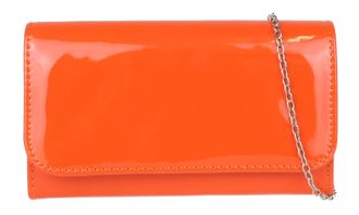 Girly HandBags Damen Lack Clutch gl&auml;nzend Abendtasche Party Hochzeit Orange