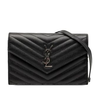 Saint Laurent Pre-owned Wallet on Chain - - Pre-owned - Damen - Schwarzk - ONE SIZE