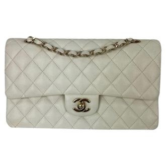 Chanel Pre-owned Caviar Quilted Medium Double Flap Shoulder Bag - - Pre-owned - Damen - Wei&szlig; - ONE SIZE
