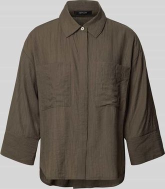 OPUS Regular Fit Bluse aus Viskose-Mix mit 3/4-Arm Modell Forna