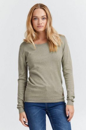 Oxmo Strickpullover OXEdda Gem&uuml;tlicher Basic Feinstrickpullover