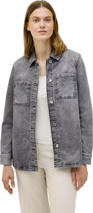 Cecil Damen 2115466 Denim Overshirt, mid Grey Random wash, XXL