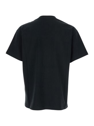 Givenchy Mens T-Shirt Maxi Logo Black Cotton T-Shirts And Polos