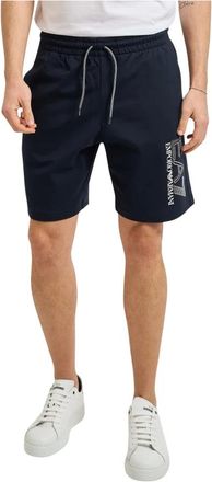 Emporio Armani Homme, Shorts, Bleu, Taille: M Jersey Shorts with Side Logo