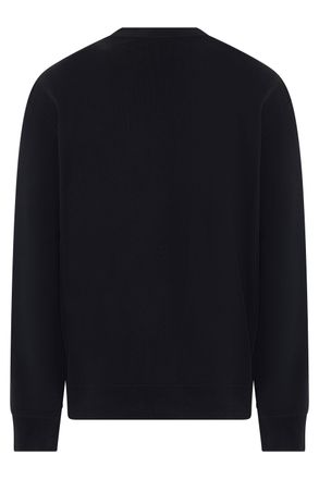 HUGO BOSS Mens Cotton Logo Sweatshirt Black Sweatshirts Sweater