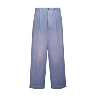 Marni Weite Hose mit Bundfalten - - Trousers - Herren - Blau - L