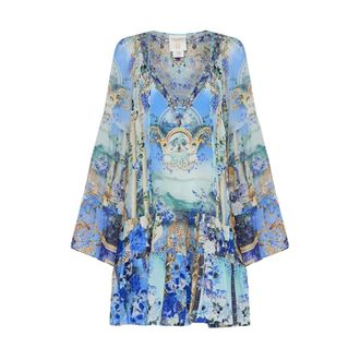 Camilla Vesuvius Ansichten Seidenpanel Kleid - - Dresses - Damen - Mehrfarbig - XS
